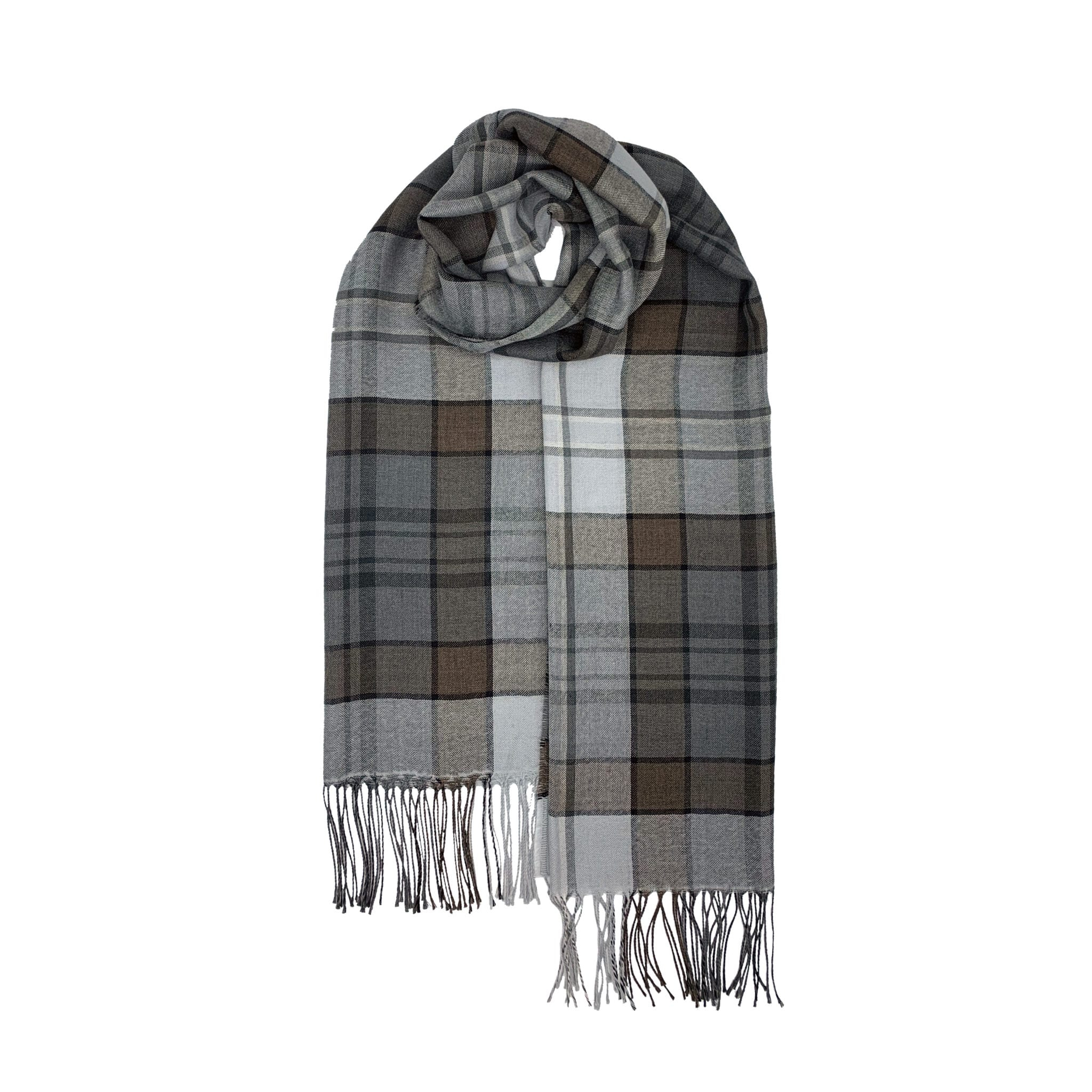 House of Edgar - Lambswool Scarf Paisley Grey