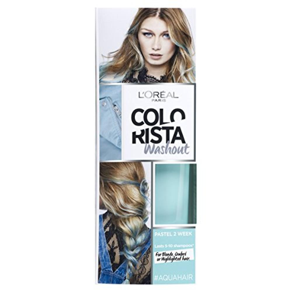L'Oreal - Colorista Washout Semi-Permanent Hair Dye Aqua Blue (80ml)
