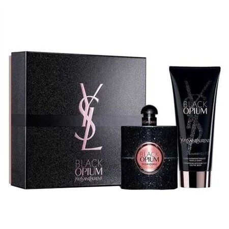 Yves Saint Laurent - Black Opium Gift Set Eau De Parfum + Body Lotion ...