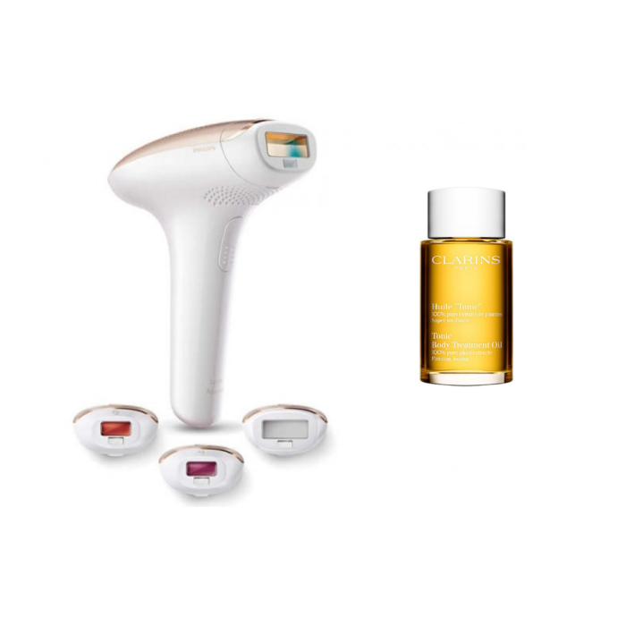 Philips SC1999/00 Lumea Removal Device and Clarins Huile Tonic Body ...